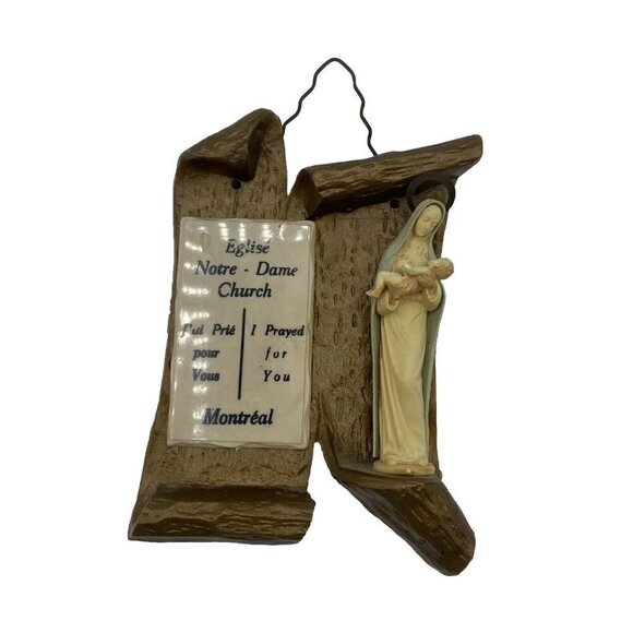 Vintage | Accents | Vintage Plastic Italian Notre Dame Montreal Church ...